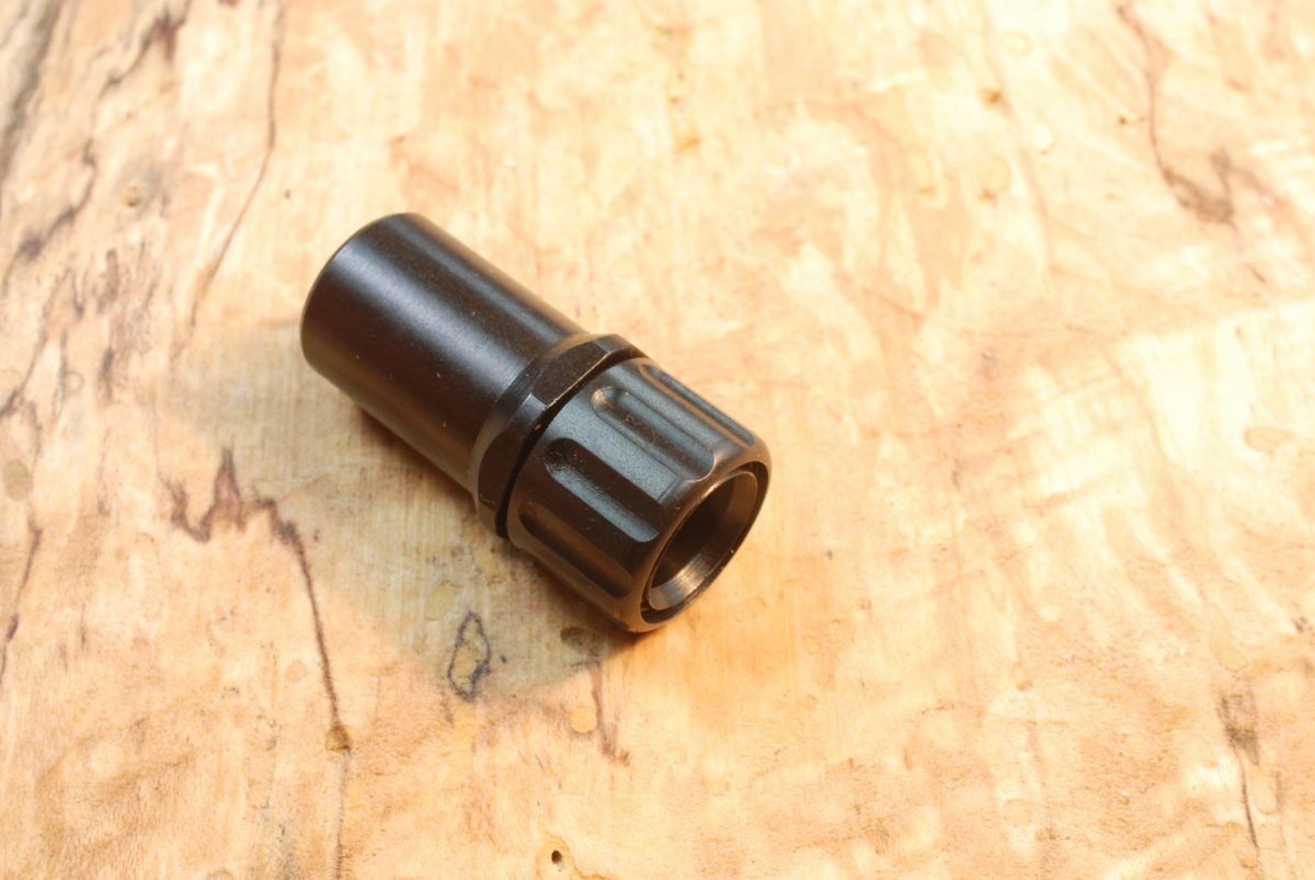 M9×0.75 RH (female) to 1/2″×28 RH (male) Thread Adapter w/ Protector ...