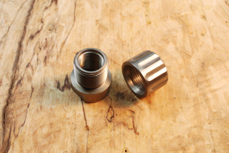 M9×0.75 RH (female) to 1/2″×28 RH (male) STAINLESS Thread Adapter w ...