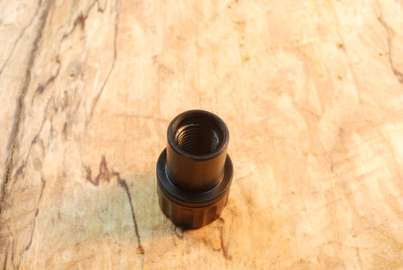 11/32″×24 RH (female) to 1/2″×28 RH (male) Thread Adapter w/ Protector ...