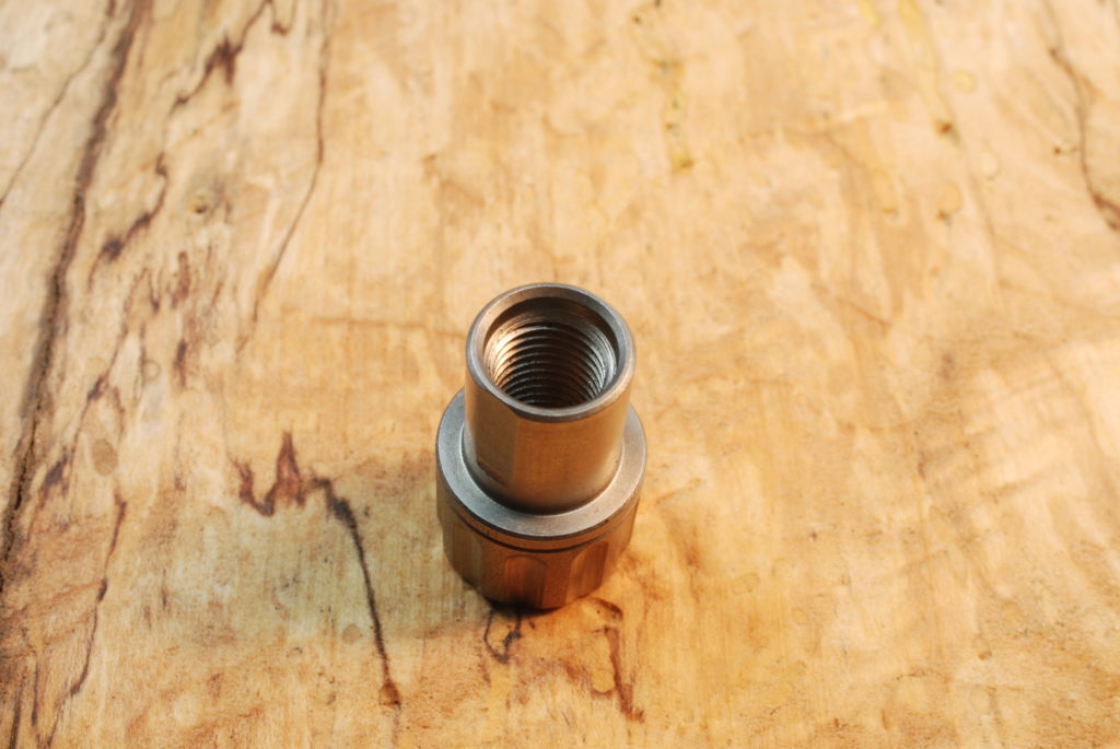 11/32″×24 RH (female) to 1/2″×28 RH (male) STAINLESS Thread Adapter w ...