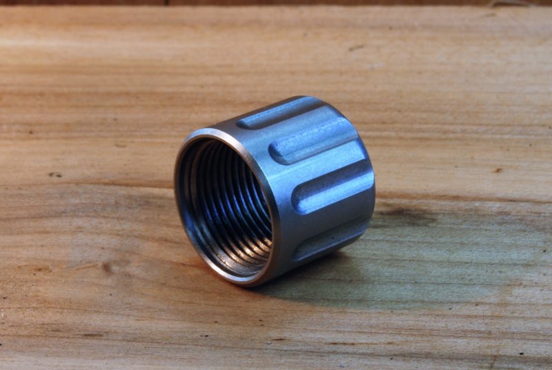 M18×1 RH STAINLESS Fluted Thread Protector [0.812″ OD, 0.625″ OAL ...
